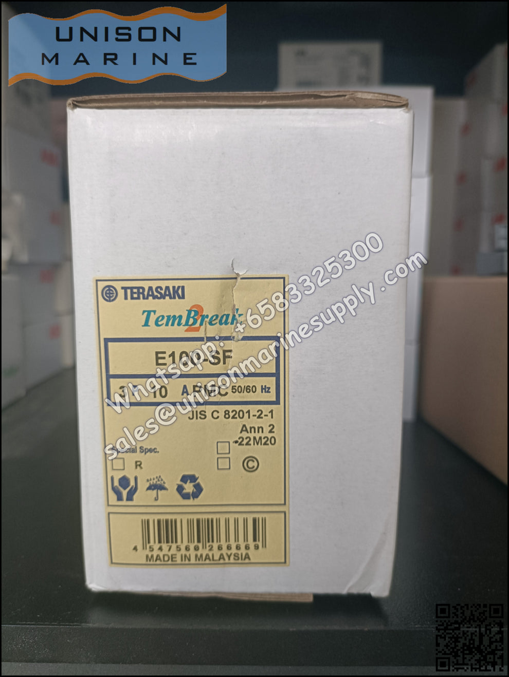 TERASAKI Molded Case Circuit Breaker, MCCB: E100-SF – Unison Marine Supply